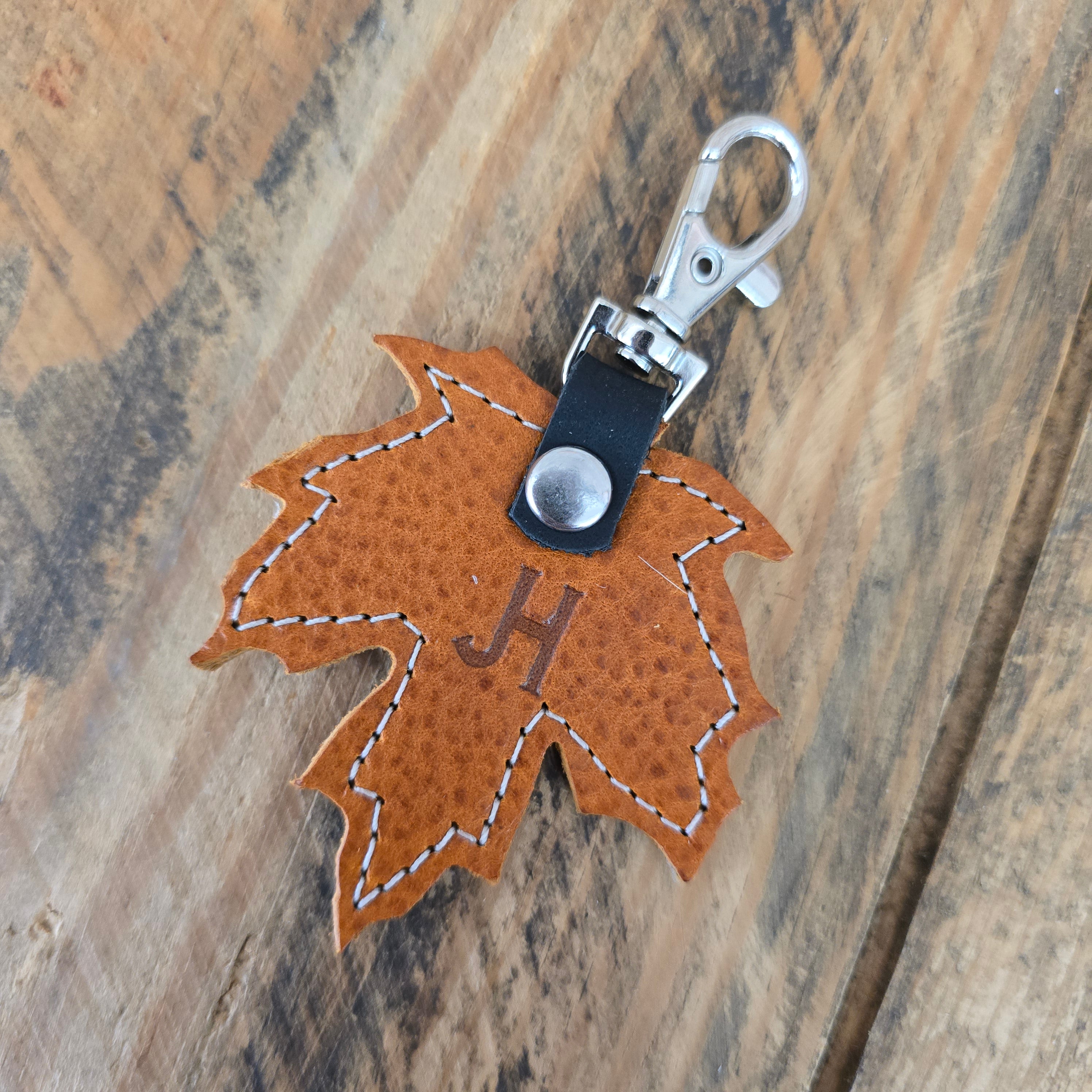 Maple Leaf Leather Bag Charm - Brown – Jill's Homestead