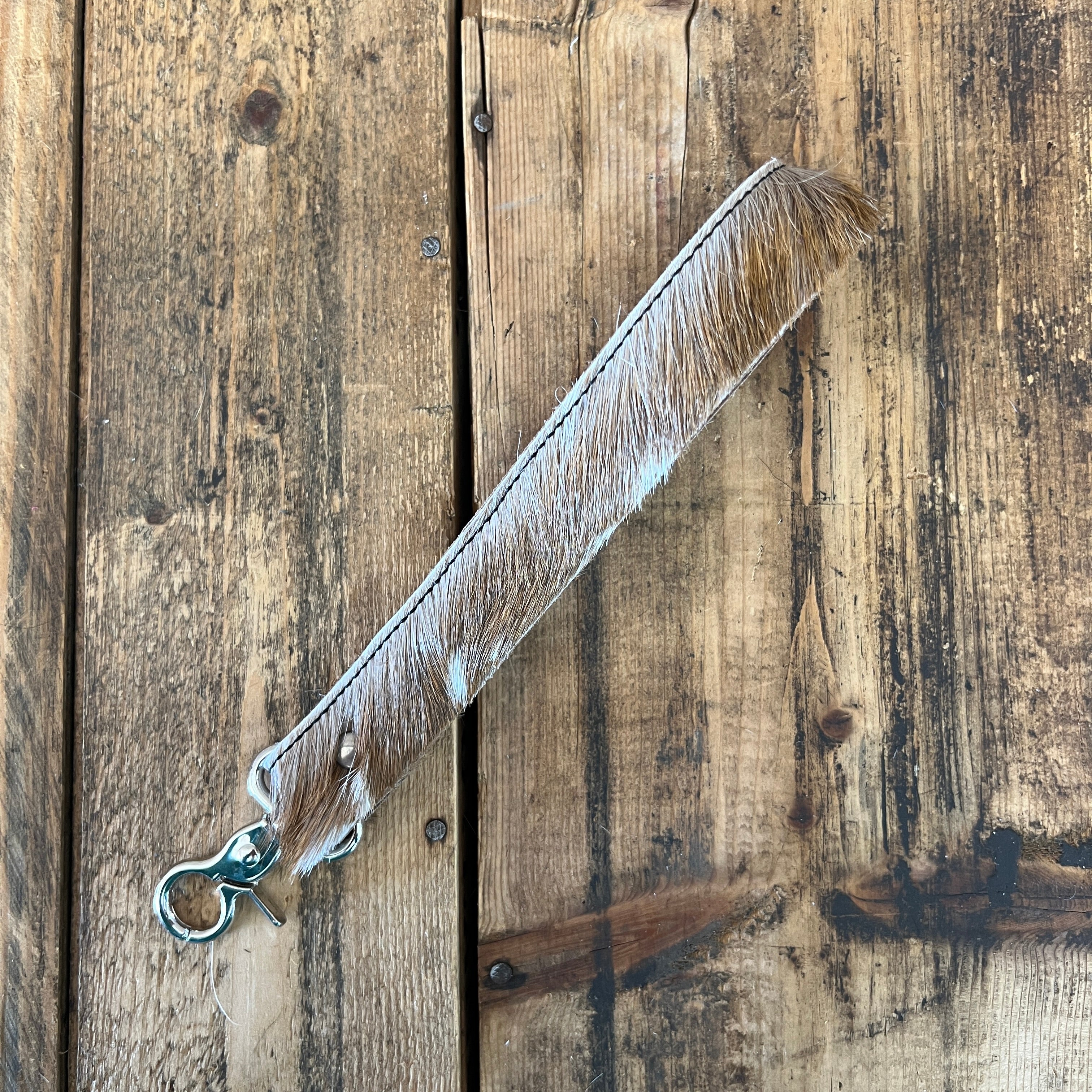 Leather keychain clip mini lanyard for keys - Brown – Jill's Homestead