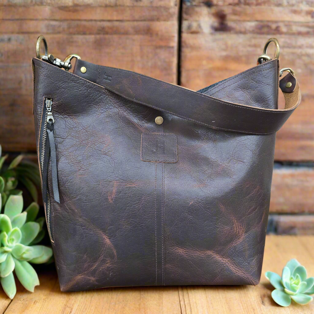 Fine Italian Leather Shoulder Handbag Purse + Concealed Carry by Jill's ...