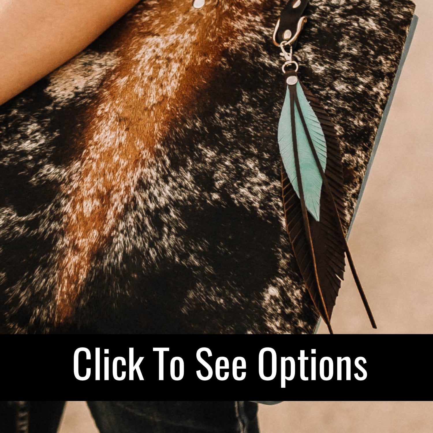 Custom Double Feather Tassels - Jill's Homestead - Keychain